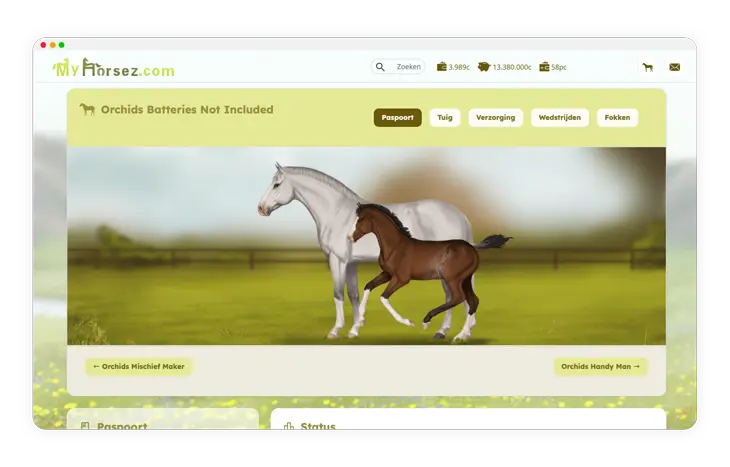My Horsez - Wiki - Paarden